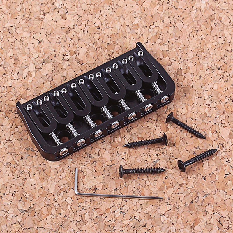 7 String Saddle Bridge for Electric Guitar Bass/Strings Through Body ...
