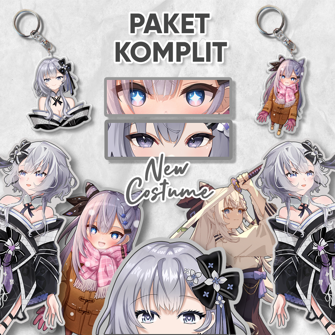 Paket Komplit Vestia Zeta new costume Bundling Hemat / stiker anime ...