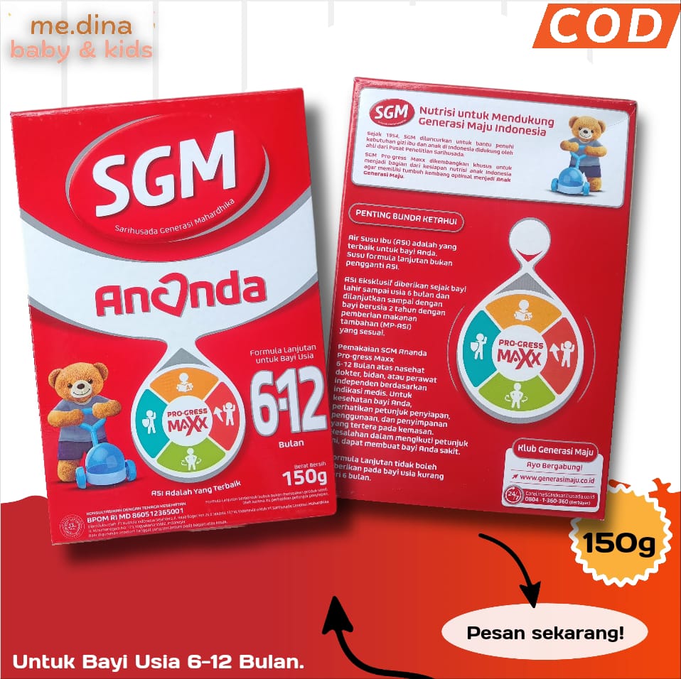 SGM ANANDA 2 150gram / Untuk Bayi Usia 6 s.d 12 Bulan / Masa Berlaku ...