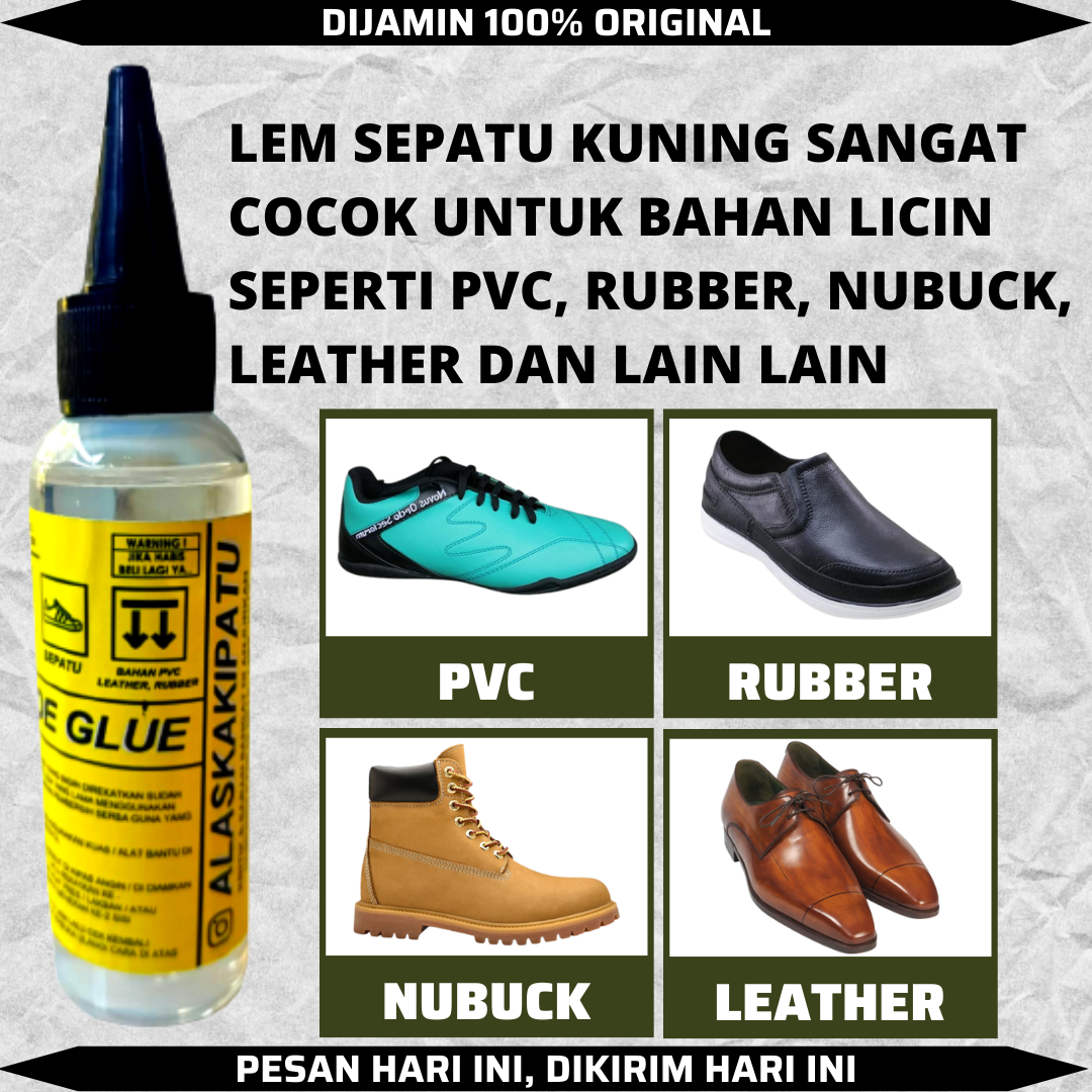 TERLARIS!! LEM SEPATU KUNING MENGUATKAN MEREKATKAN MELEKATKAN SEPATU ...