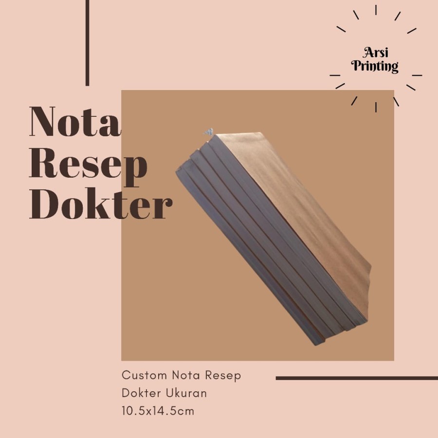NOTA RESEP DOKTER UKURAN 10,5 CM x 14,5 CM (A6) | Lazada Indonesia