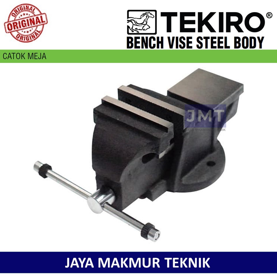 TEKIRO Ragum Meja Body Baja 3 4 5 6 8 10 in inch Bench Vise Steel Body Original | Lazada Indonesia