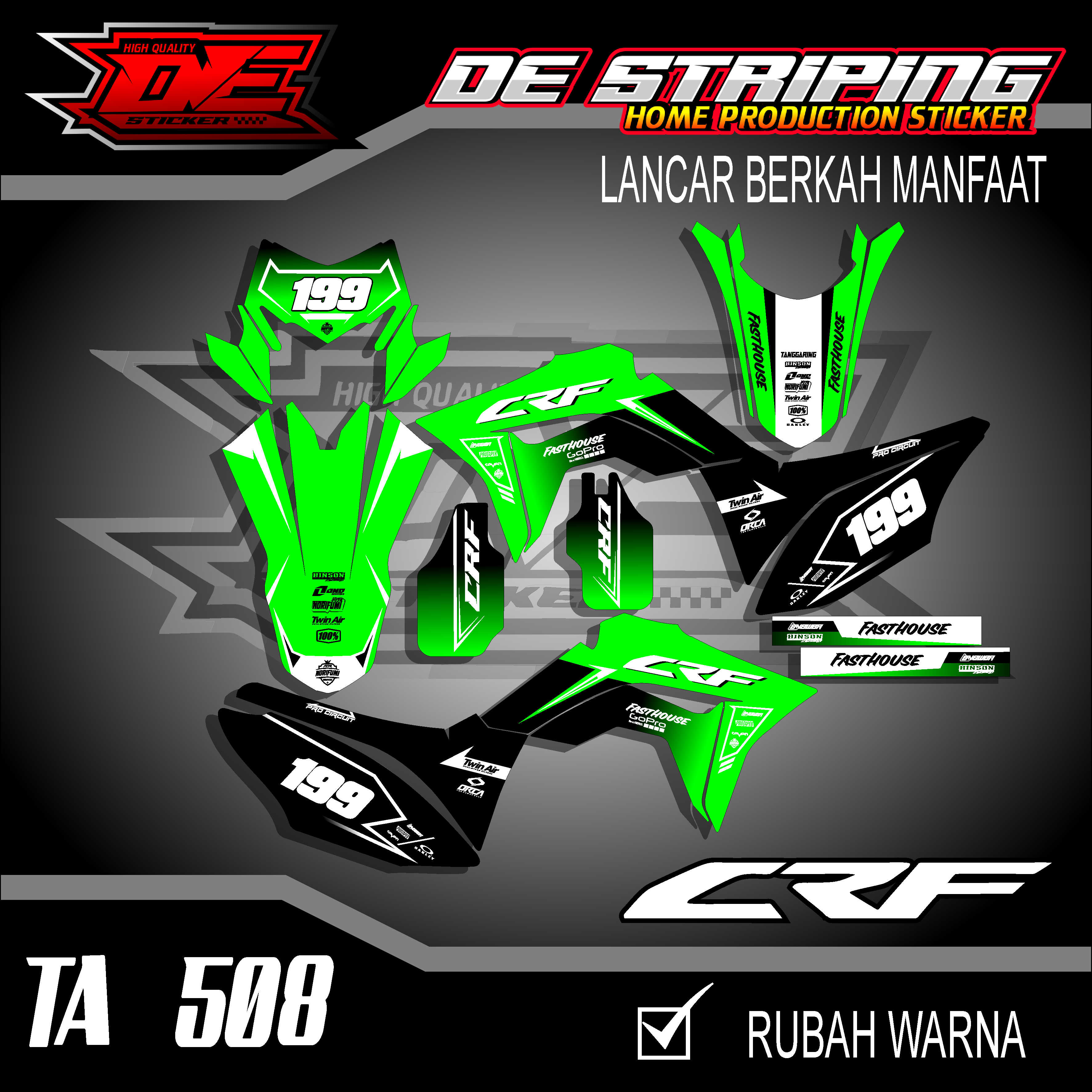 (COD)Stiker CRF 150 L Fullbody Striping CRF 150 Motor Honda Motor ...