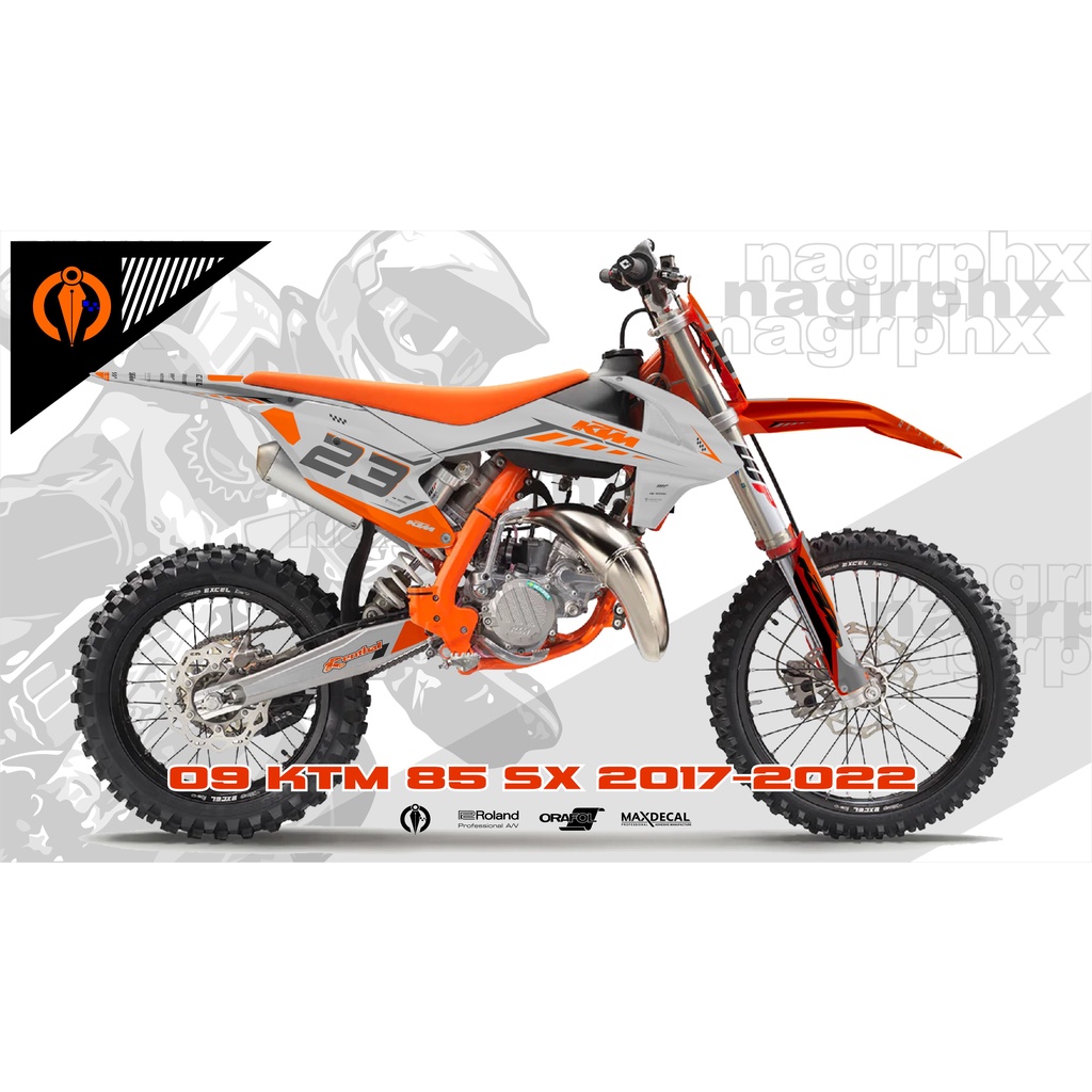 DECAL KTM 85 SX 2017-2022 FULBODY - DECAL KTM ABUABU- KTM-9 | Lazada ...