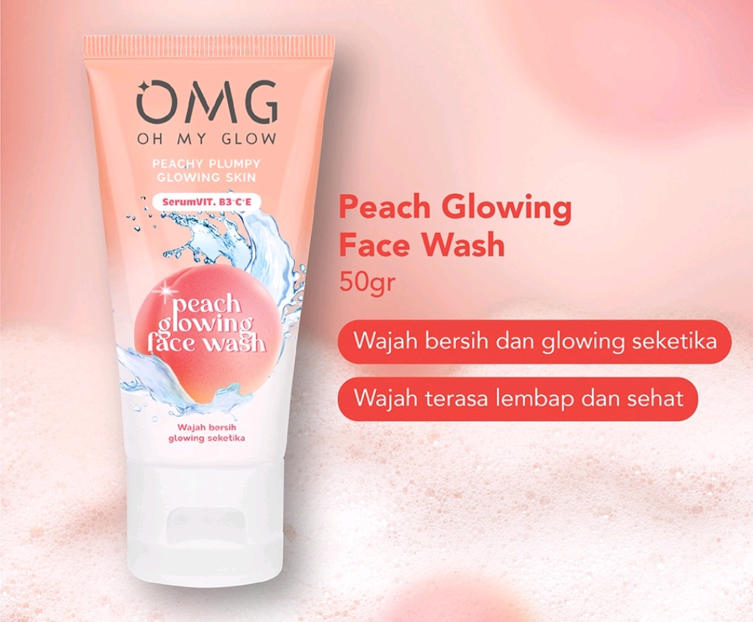 OMG OH MY GLOW Peach Glowing Face Wash 50 G | OMG Face Wash | Lazada ...