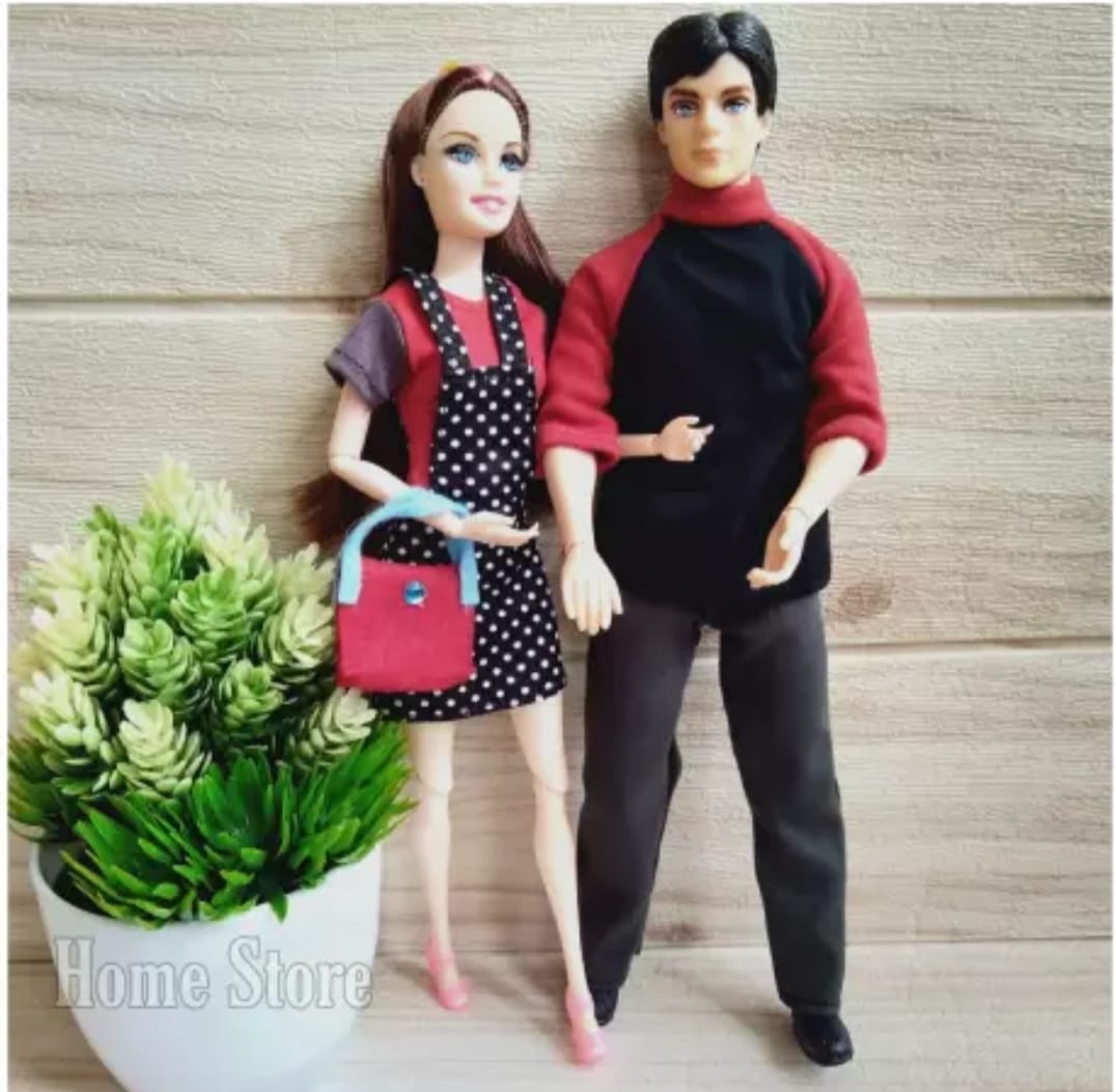 BARBIE PASANGAN CEWE DAN COWO PIVOTAL/KAKI DAN TANGAN BISA DITEKUK ...