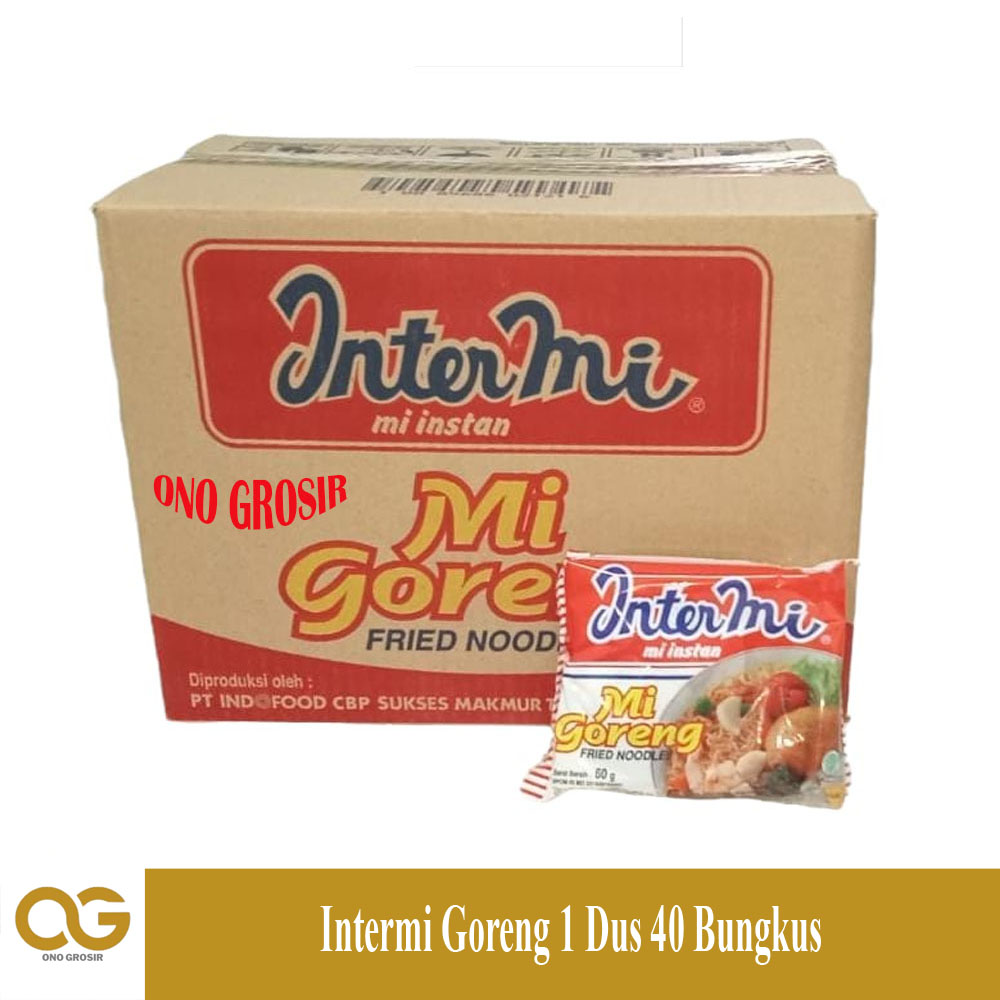 Intermi Goreng 1 Dus Isi 40 Bungkus Mie Instan Intermi Goreng 60 Gram ...