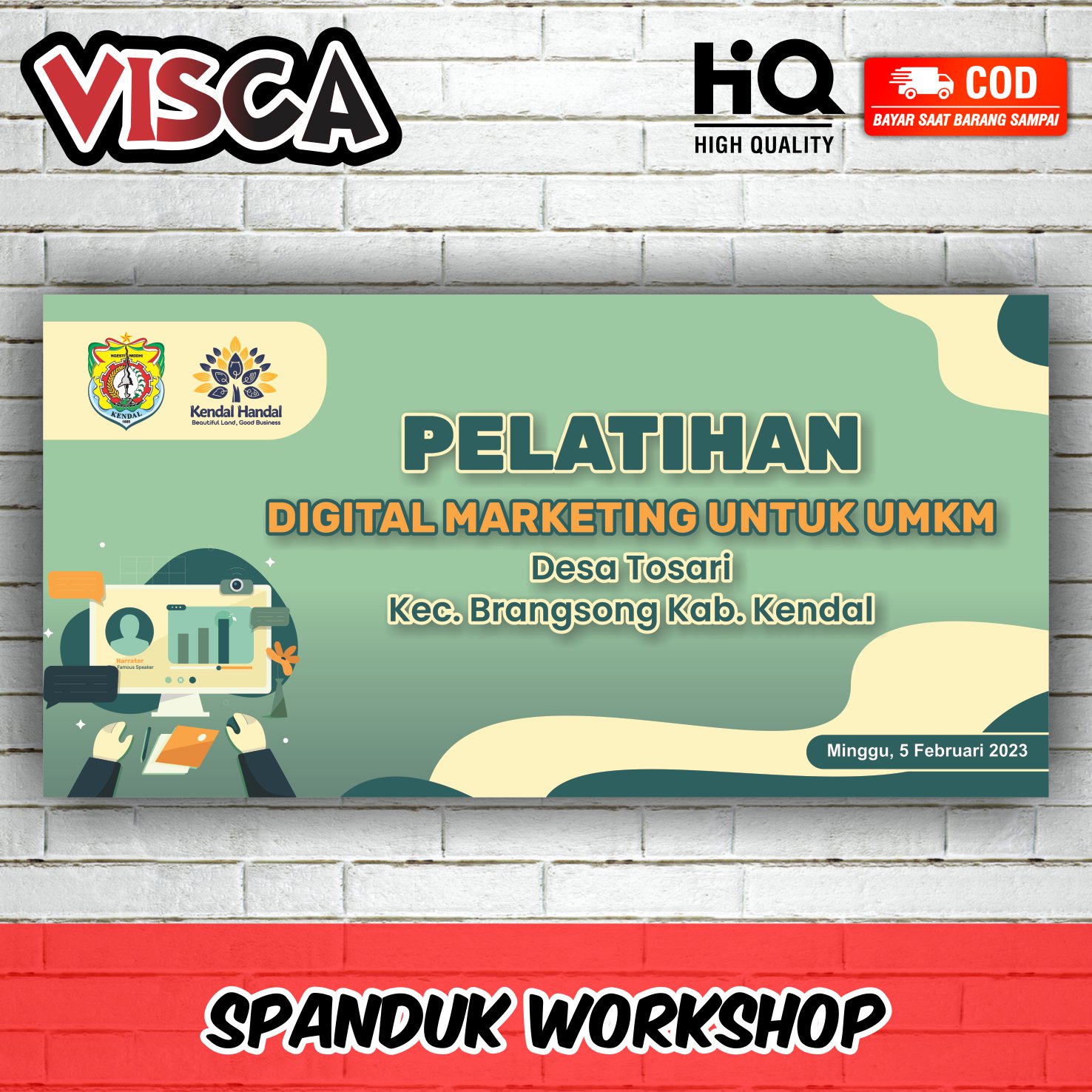 Cetak Spanduk Banner Pelatihan Ukuran 150 x 75 cm | Lazada Indonesia