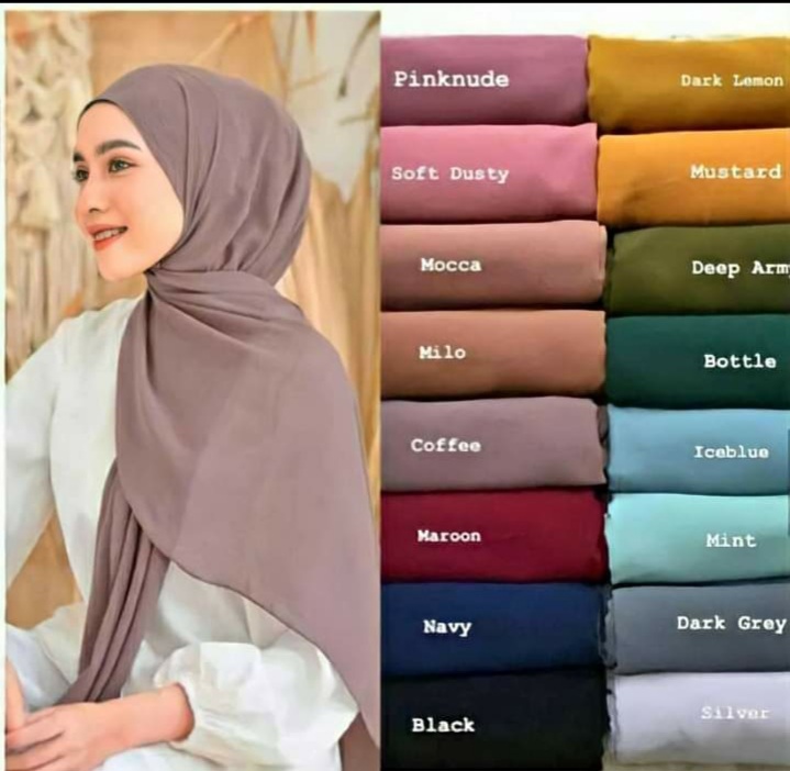 HIjab Pashmina Diamond / Pashmina Diamond Italyano / Jilbab Pashmina ...