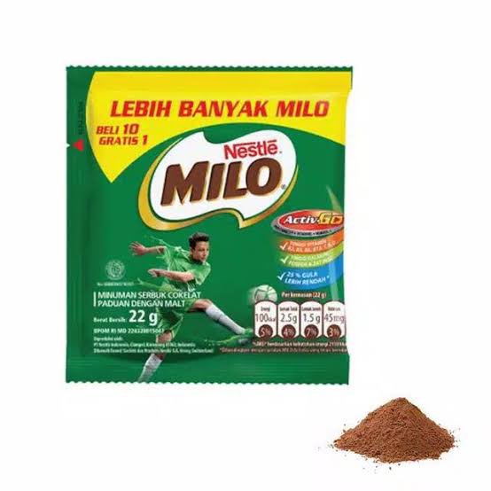 Susu Milo Sachet 22g x 10 sachet - Milo Susu bubuk - Milo Rencengan ...