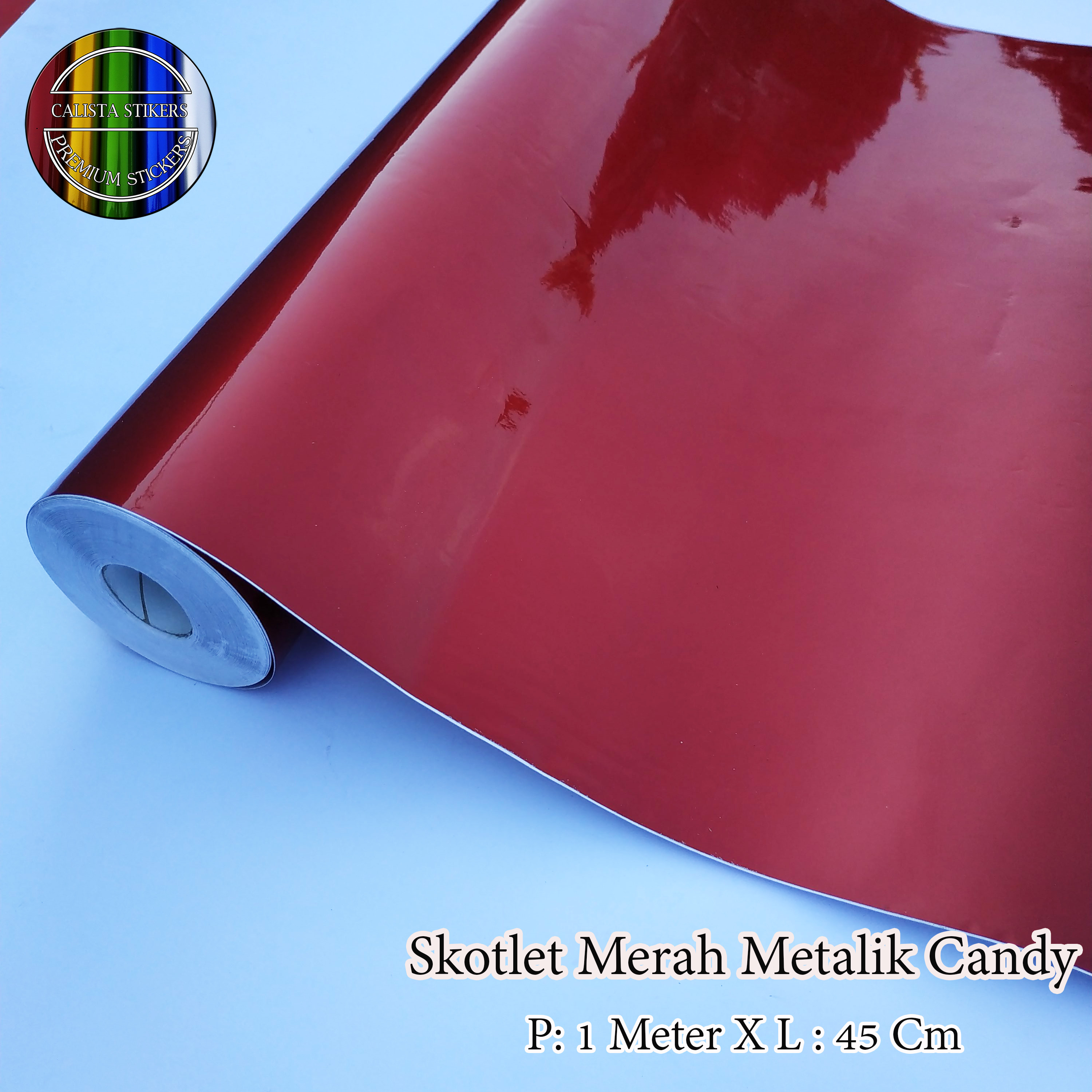 Stiker Skotlet Coklat Glossy Mengkilap Vinyl Premium Decal Variasi Body ...