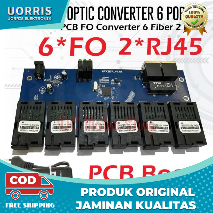Media Converter Fiber 4 Port SC FO 2 LAN Rj45 6 Port 4 Port Ethernet Switch PCB Optik 2 SC 4 ...