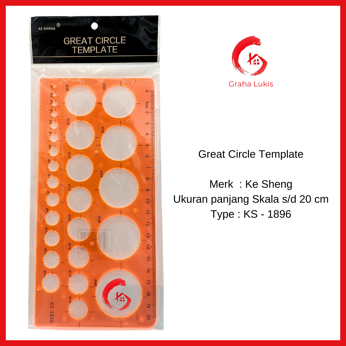 Circle Template Mal Lingkaran | Lazada Indonesia