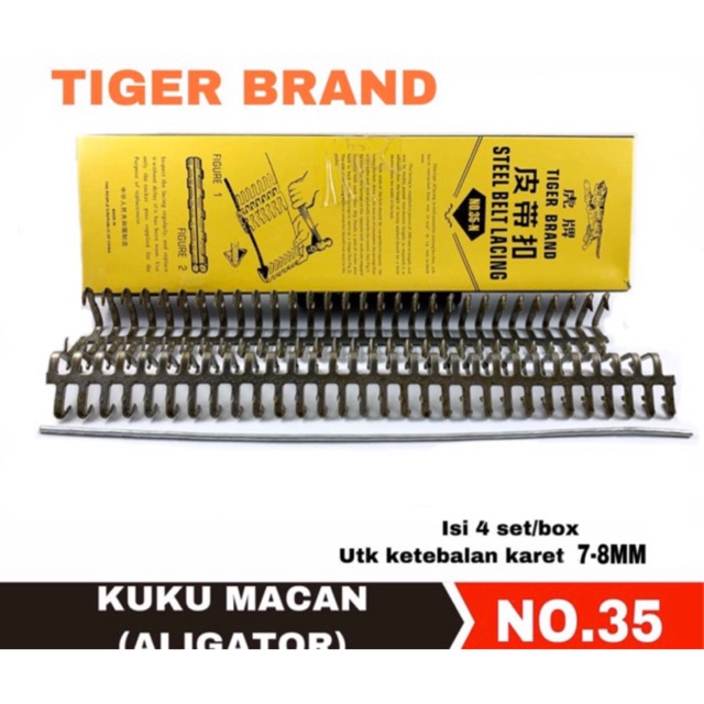 Tiger Steel Belt Lacing Aligator Kuku Macan No 35 | Lazada Indonesia