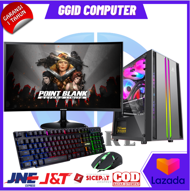 Satu Set Pc Gaming Editting Murah Intel I7 Ram 16Gb Vga 4GB SSD 256Gb ...