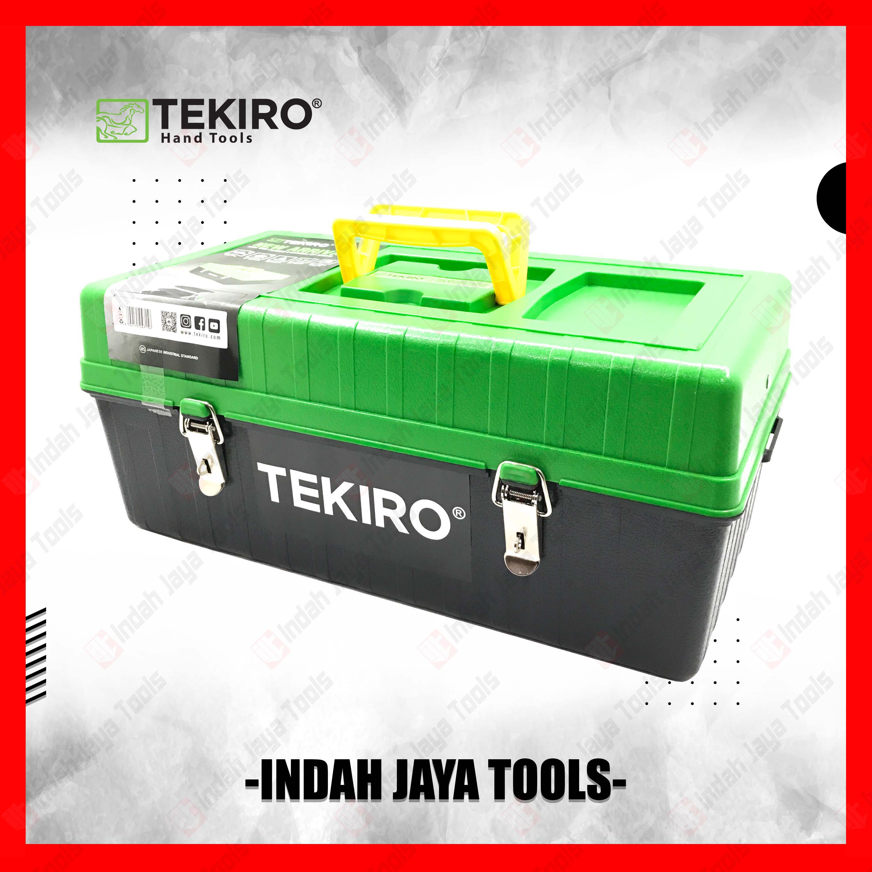TEKIRO Tool Box Plastik 3 Susun - Kotak Toolbox Tempat Kunci Perkakas ...