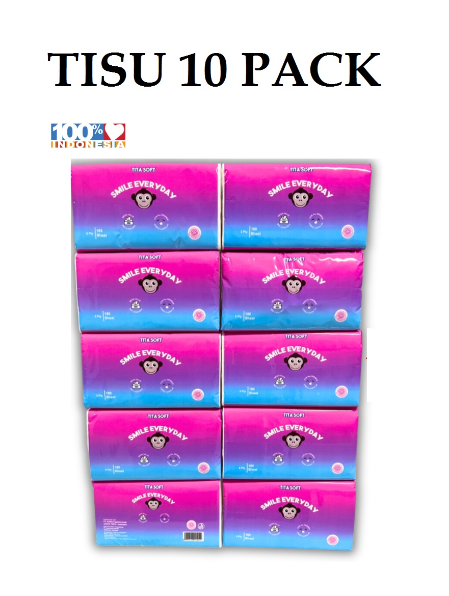 Tisu titasoft 180 SHEET 2 ply - PAKET 10 pcs - tisu wajah | Lazada ...
