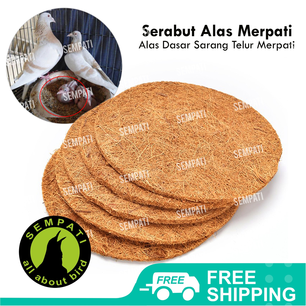 SEMPATI Alas Sarang Burung Merpati Cocofiber Sarang Lovebird Kenari ...
