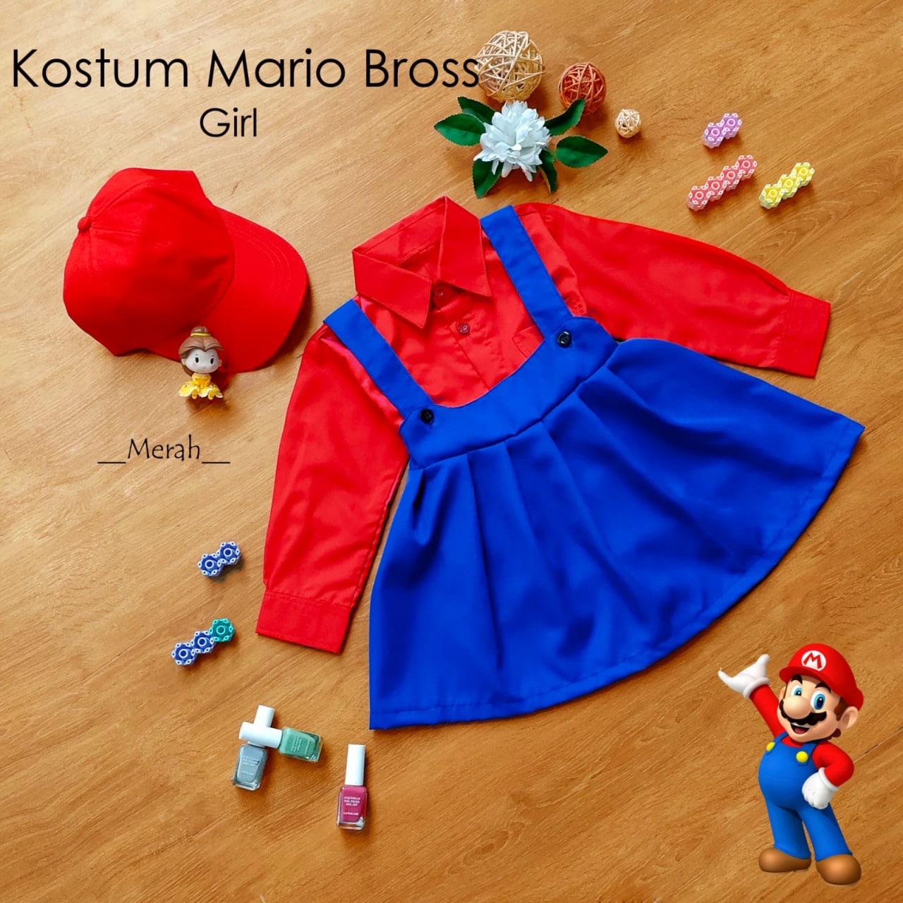 Kostum Super Mario and Luigi Anak Perempuan Dari Serial Game Super ...