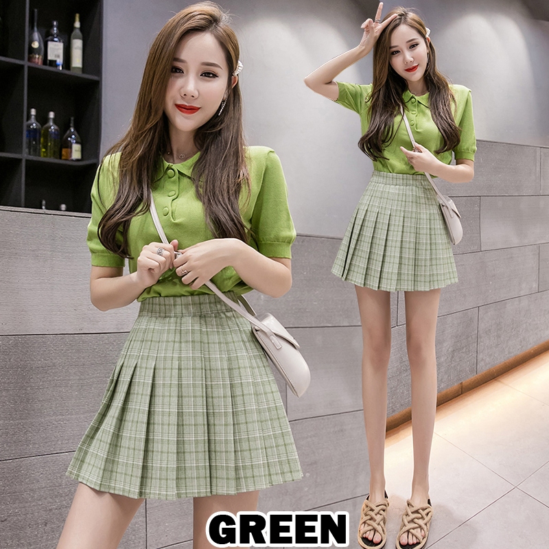 Oppa Style Shop 702 Tennis Skirt/Korean Rok tenis/Rok Pendek/Rok mini ...