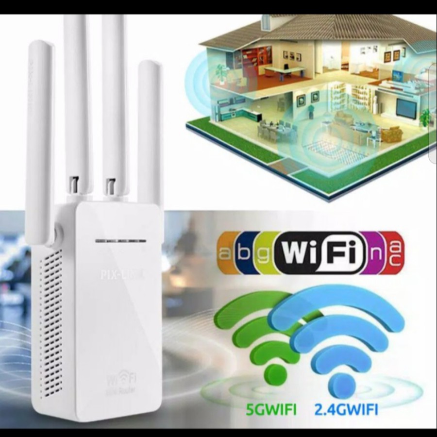 Wireless PIX-LINK 300M WiFi range extender router repeater wireless ...