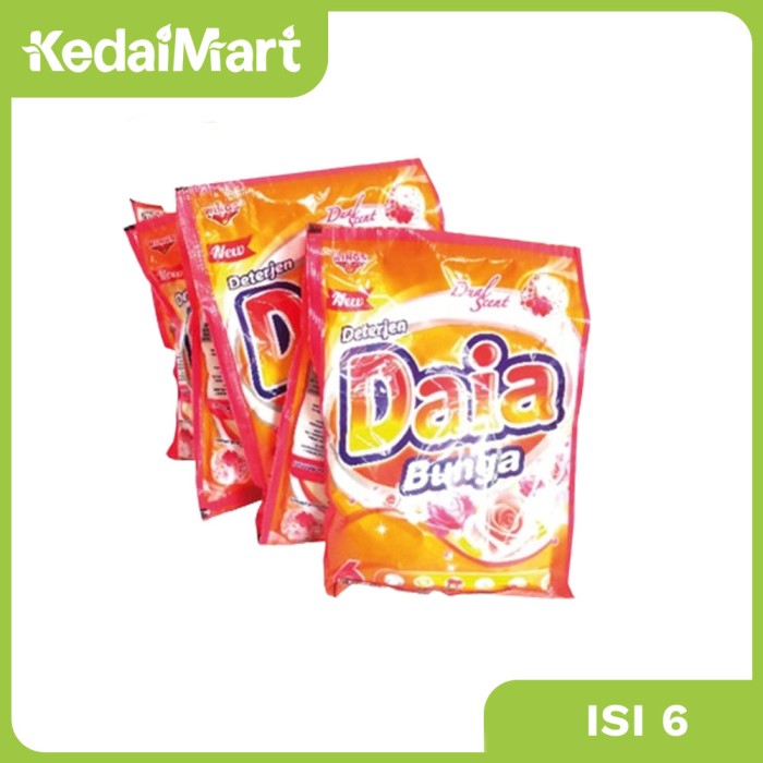 Daia Deterjen Sensasi Bunga 6 x 53 Gram | Lazada Indonesia