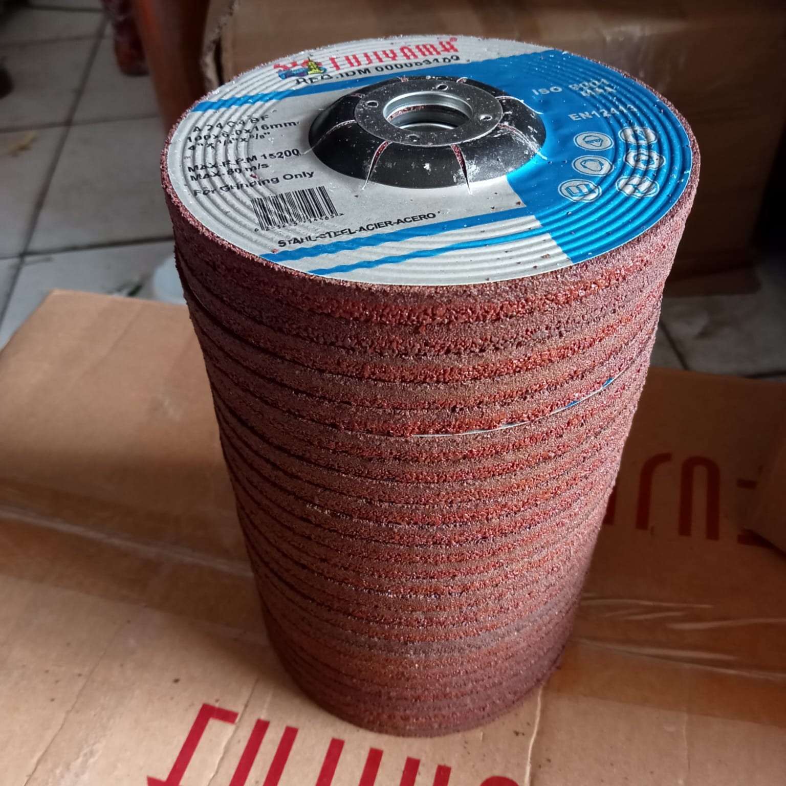 [25pcs] BATU POLES ASAH GURINDA GERINDA GRINDA WD 4x6 TEBAL 4 in ...