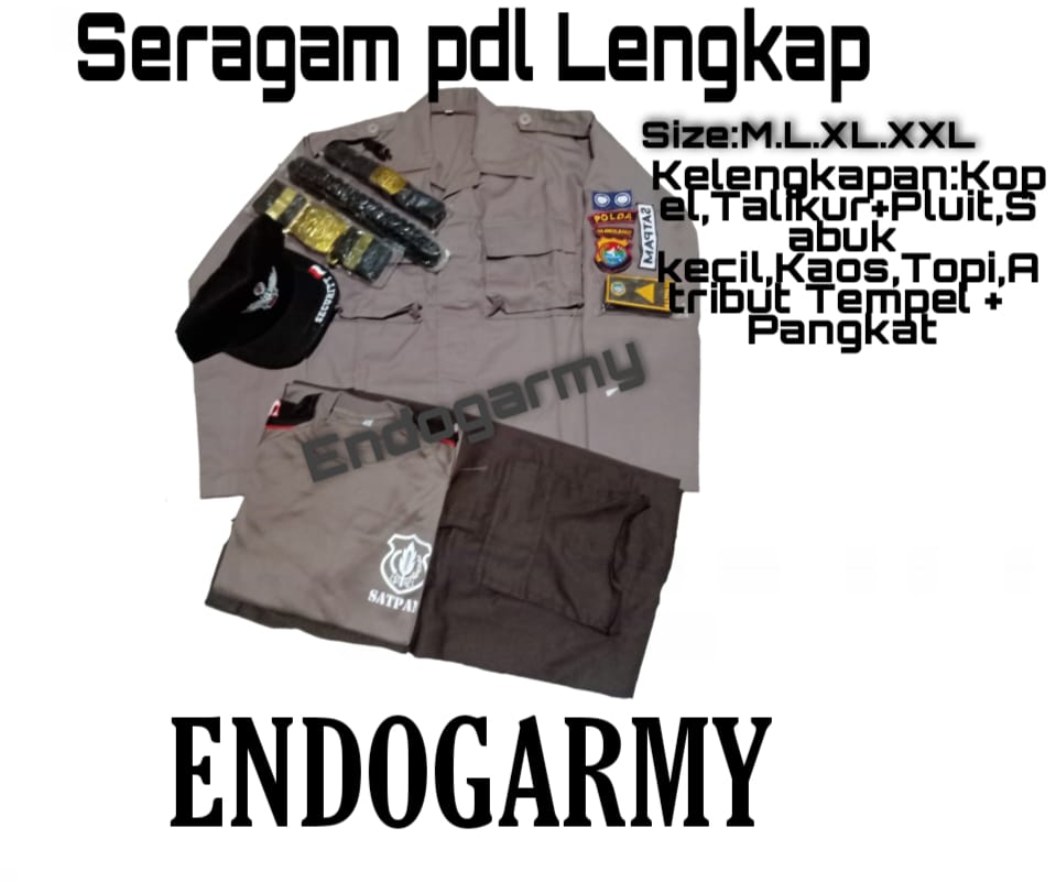 seragam security SERAGAM PDL KOMPLIT seragam PDL COKLAT TERBARU kemeja ...