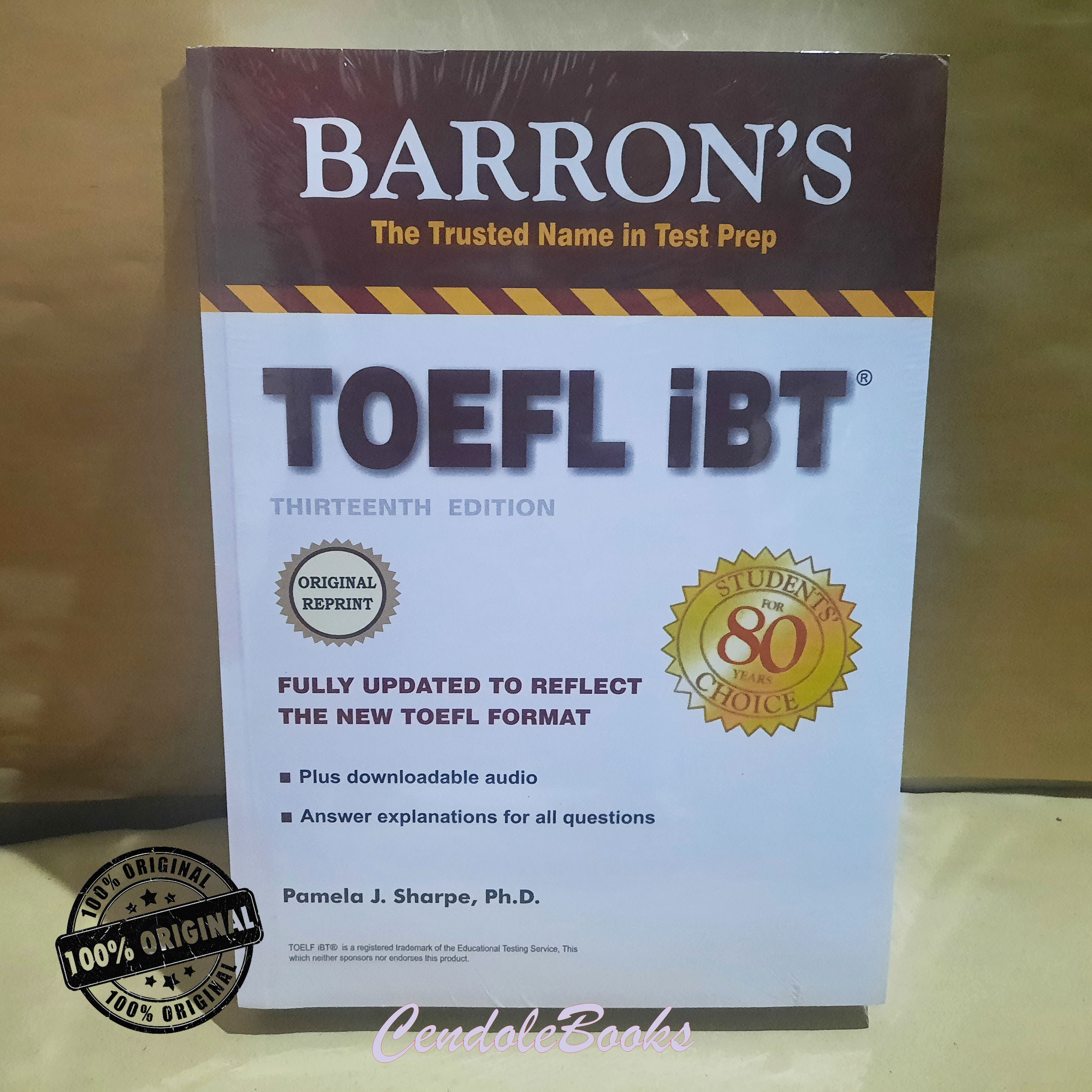 Buku Toefl : BARRON'S TOEFL IBT 13TH Edition - Pamela J. Sharpe ...