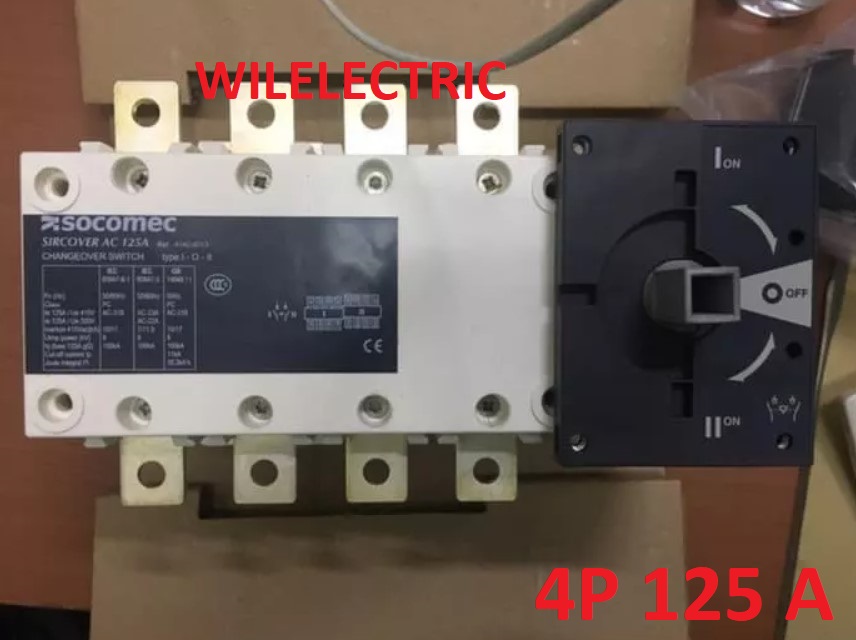 SOCOMEC Handle COS change over switch 1 0 2 4P sircover 125A 125 A ...