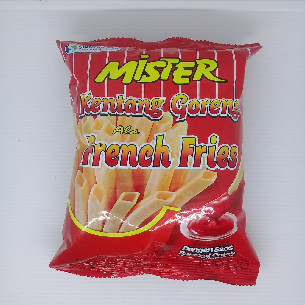 MISTER KENTANG GORENG ALA FRENCH FRIES DENGAN SAOS COLEK 18 gram ...