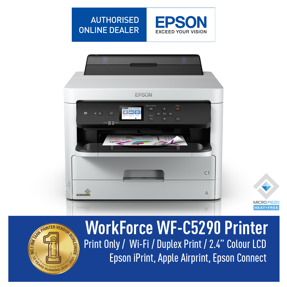 Printer EPSON WF-C5290 WFC5290 WF C5290 EPSON A4 Duplex Pigmen | Lazada ...