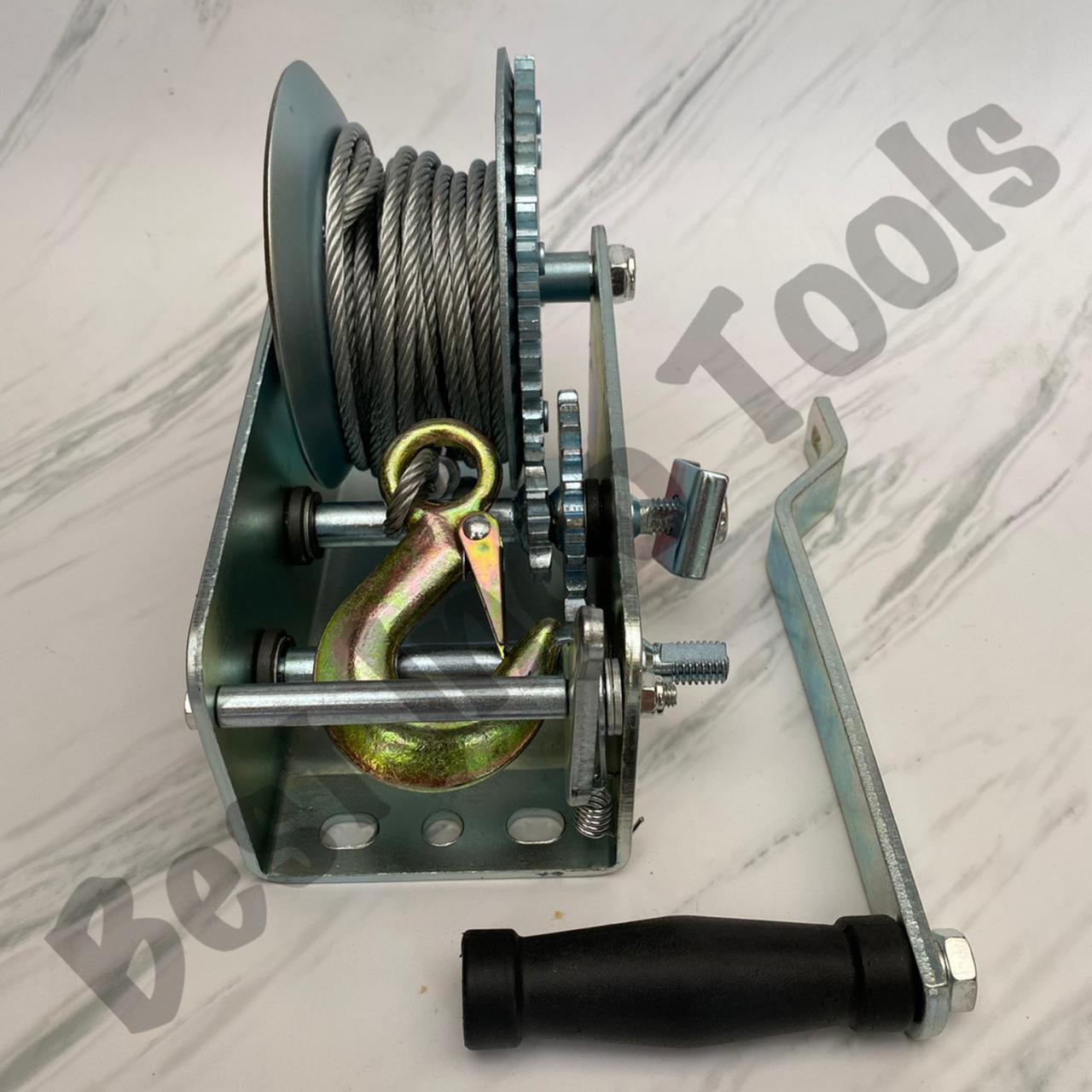 HAND WINCH 1 T TON 2500 LBS + 8 M METER KAWAT SELING / 26 FEET SLING ...