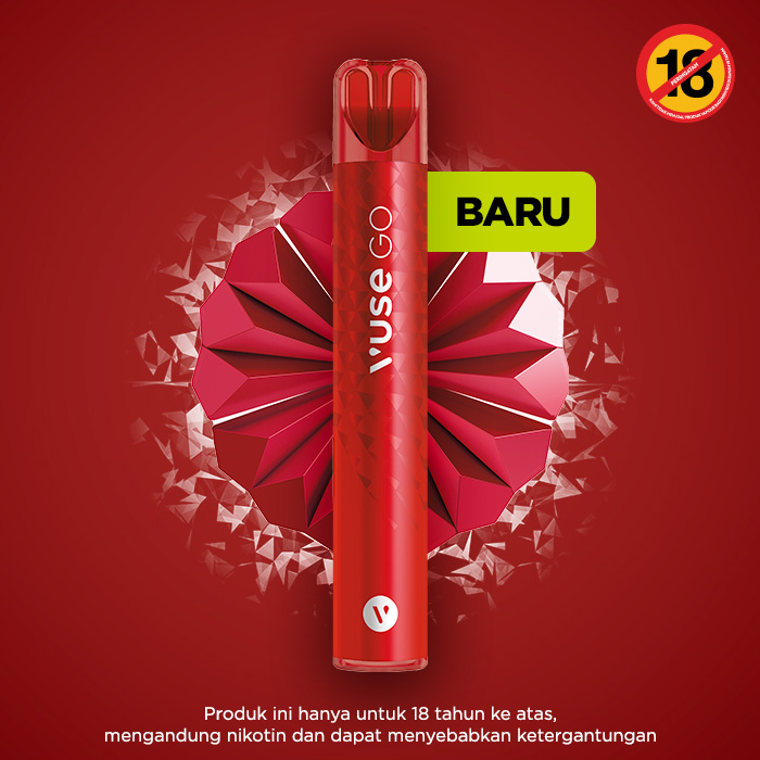 Vape VUSE GO 700 Strawberry Ice 3% | Lazada Indonesia