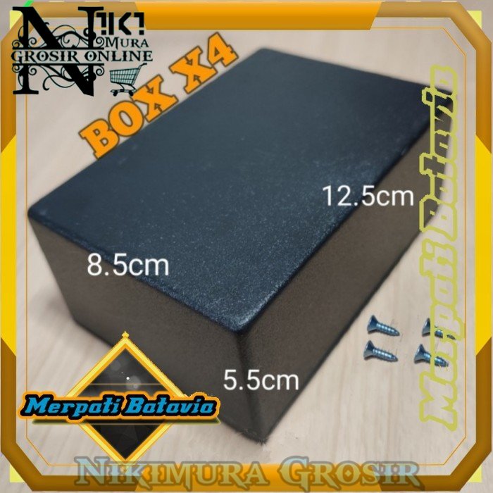 BOX X4 Hitam Project Elektronik Kotak Modem Mifi Outdoor ada Baut - Box ...