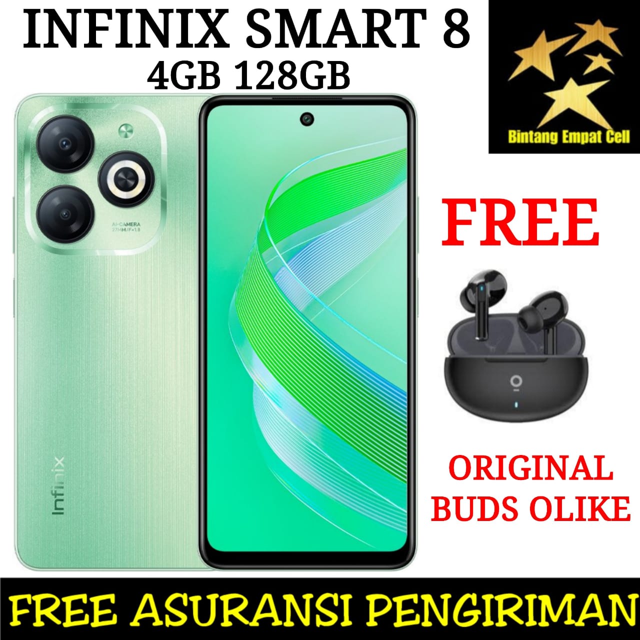 INFINIX SMART 8 PRO 8/128 & SMART 8 4/128 & 3/64 GARANSI RESMI | Lazada Indonesia