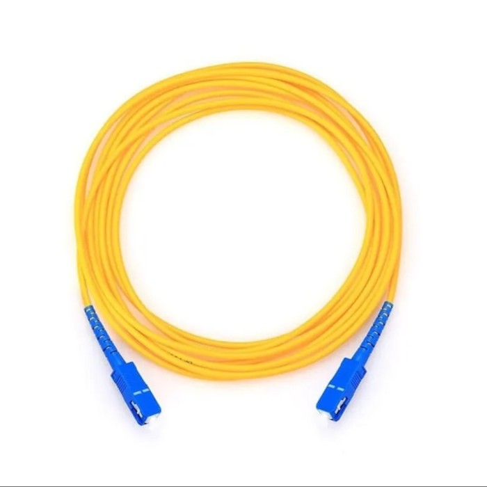 FO Kabel Fiber Optic Patch Cord Warna Kuning Single Mode sc sc 3 meter ...