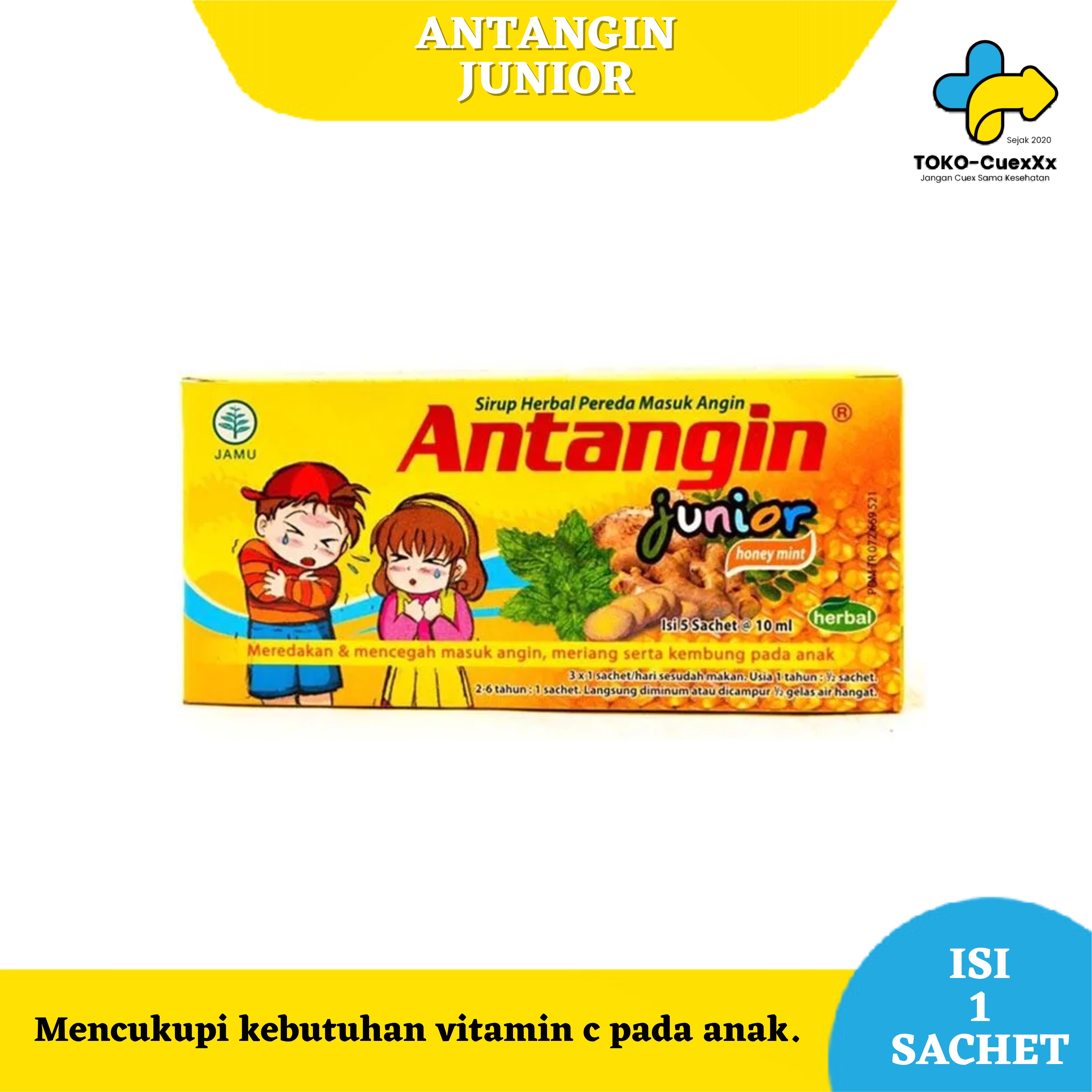 Antangin Junior Sachet-Obat Herbal Masuk Angin Anak | Lazada Indonesia