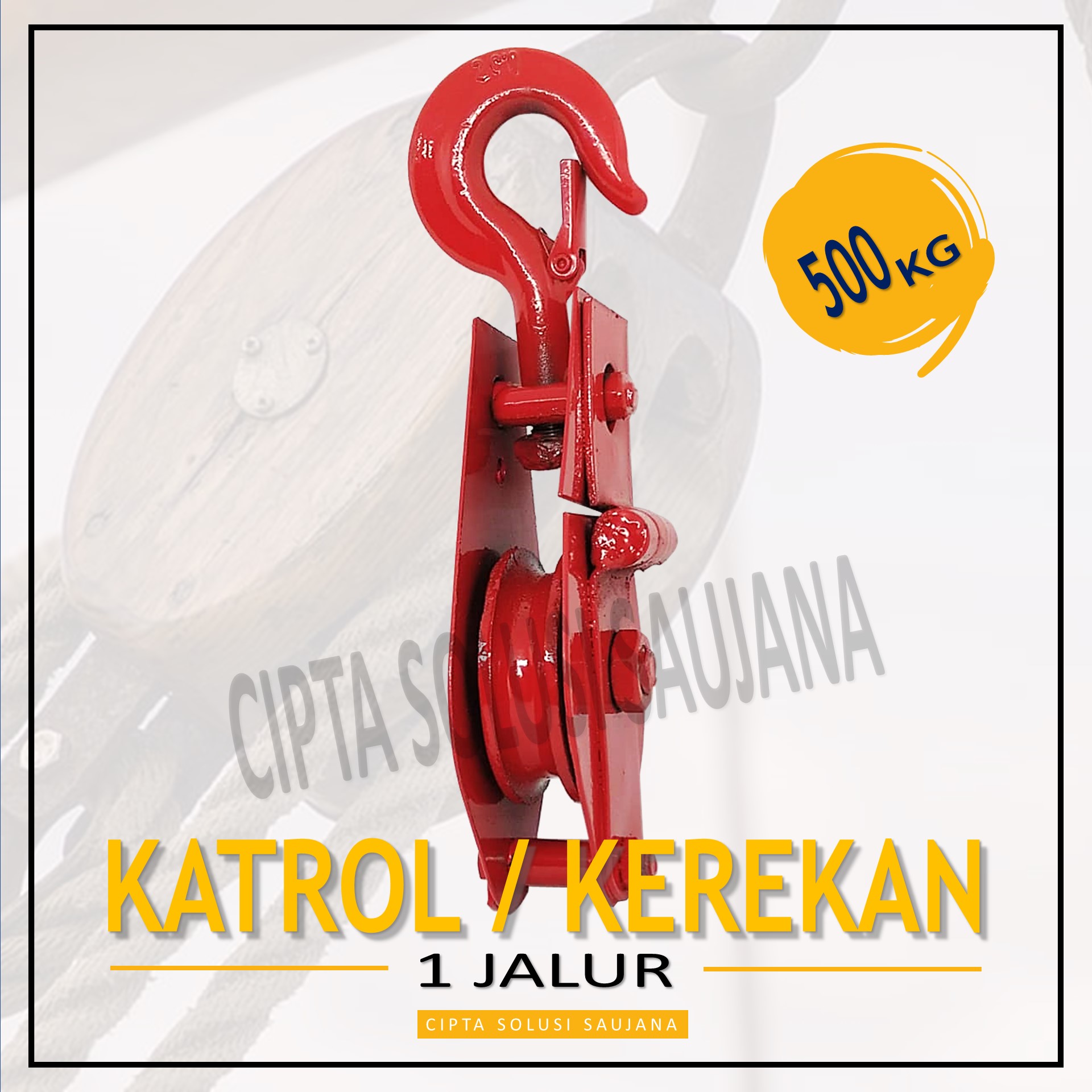 0.5 TON KATROL KAPAL KEREKAN BARANG 1/2 TON ROL SELING KEREKAN SUMUR TIMBA KATROL BANGUNAN 500 ...