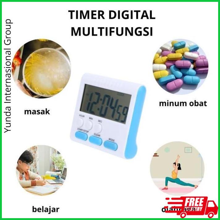 Digital Timer Alarm Jam Menit Detik Timer Dapur 2 Mode Alarm Jam Meja Terbaik Dikelasnya ...