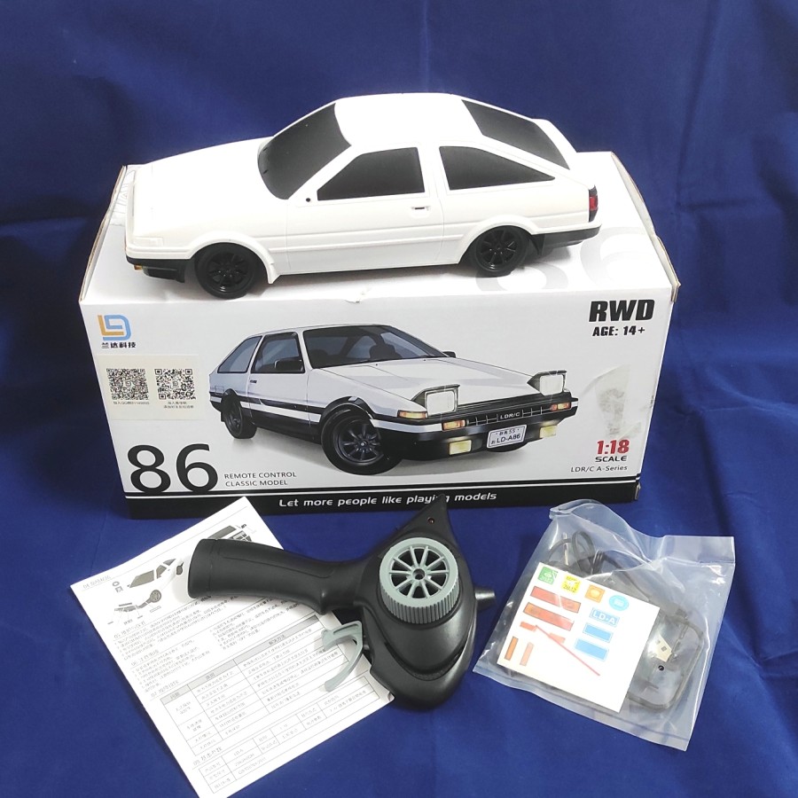 Rc drift LD AE86 LED light TOYOTA corolla sprinter trueno GT RTR 118 ...