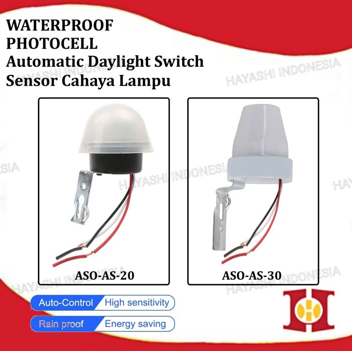 Saklar Sensor Cahaya Lampu Jalan Otomatis Anti Air Outdoor 220V 10A ...