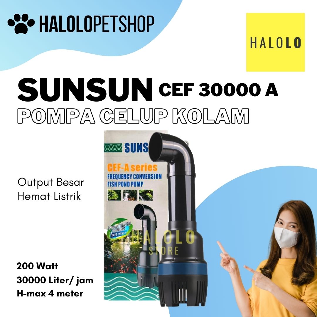 Pompa Celup Kolam SUNSUN CEF 30000 A Output Besar Hemat Listrik ...