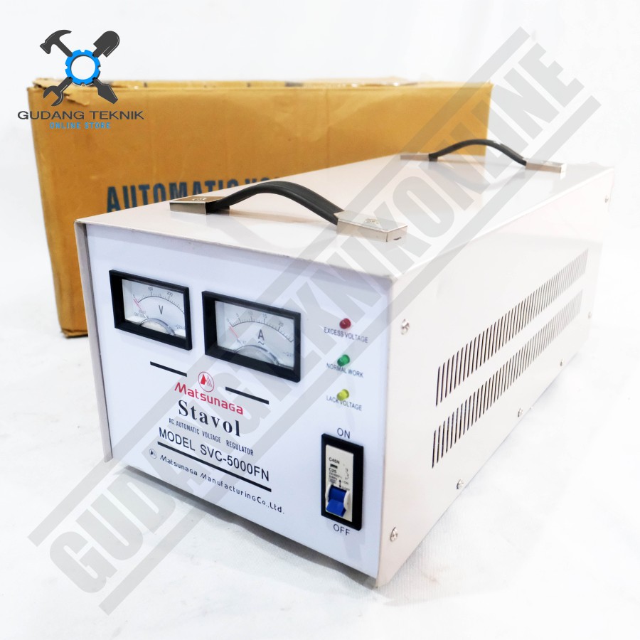 Stabilizer MATSUNAGA Stavol SVC5000F 5000Watt / Stabilizer Stabiliser ...