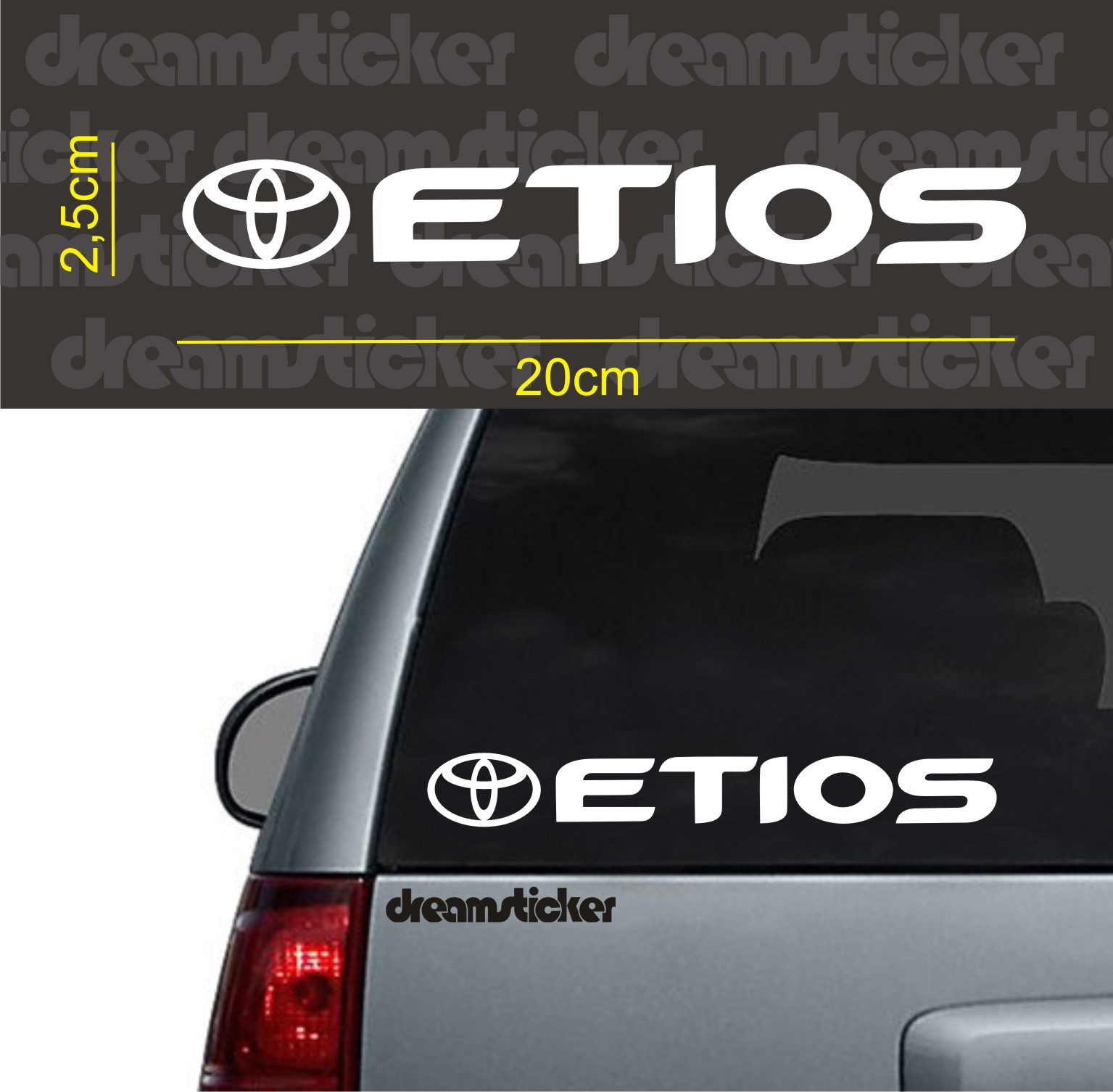 Sticker Stiker Mobil Toyota Etios | Lazada Indonesia