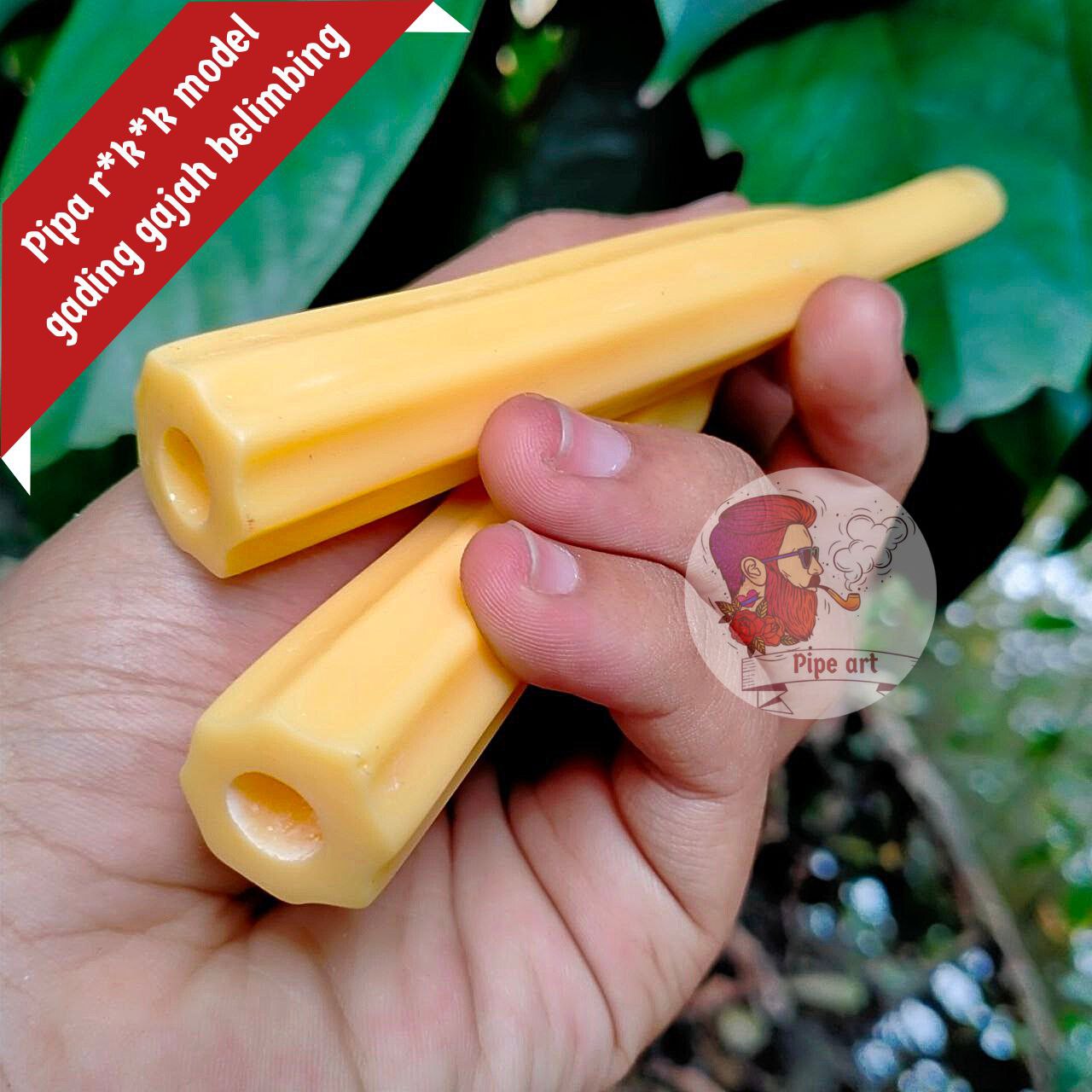 Pipa Rokok Once Cangklong Gading Gajah Sintetis Ukiran Ukiran Belimbing ...
