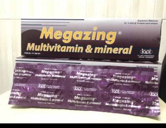MEGAZING Multivitamin & Mineral - With Vitamin C & Vitamin E BOX ...