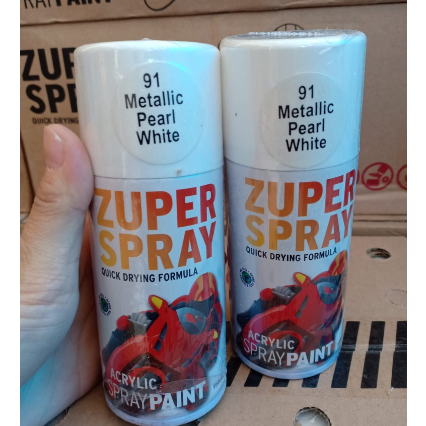 Pilok Pilox Zuper Spray Paint Warna P 91 Pearl White / Putih Mutiara ...