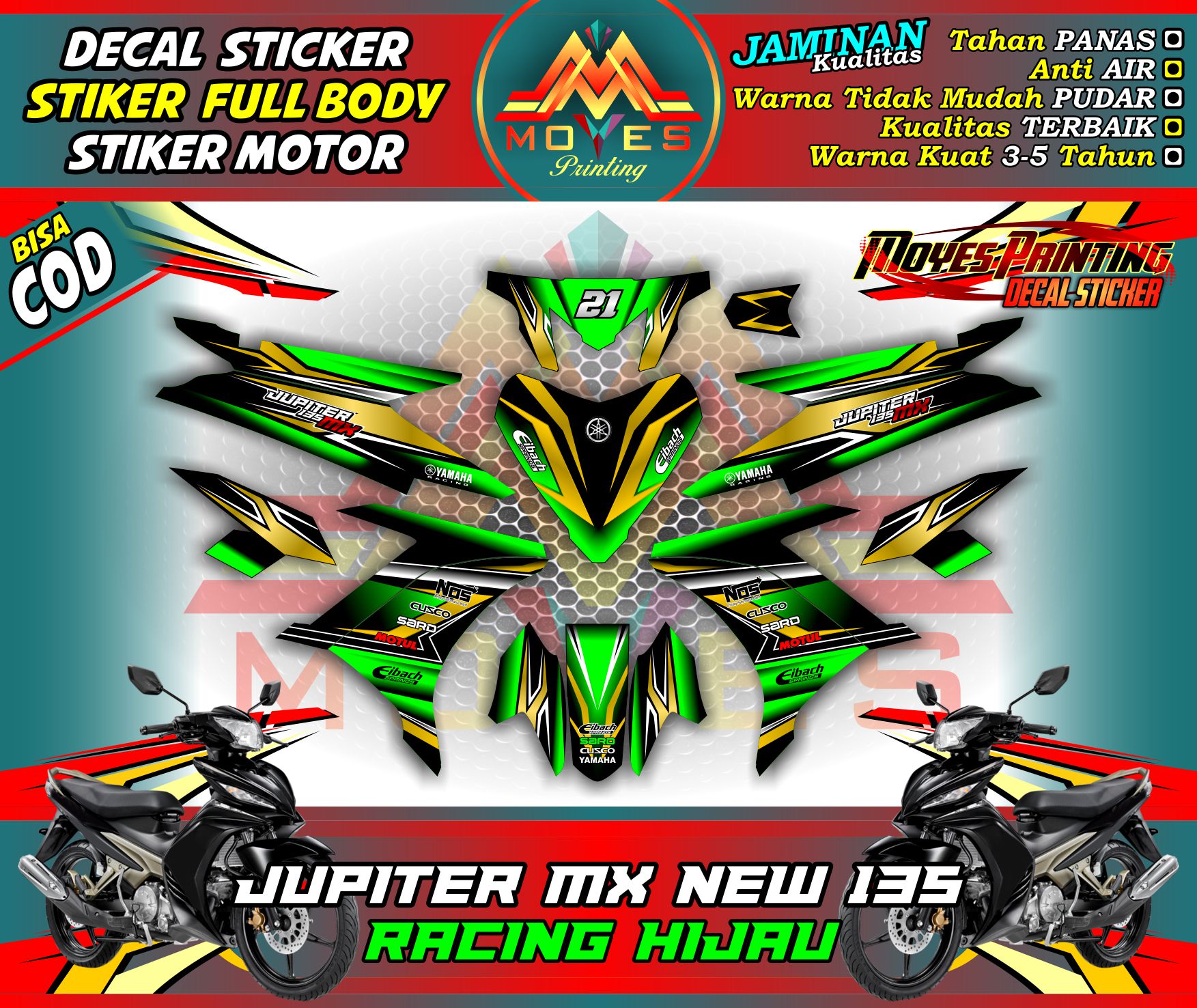 Decal Jupiter Mx 135 New Fullbody Decal Yamaha Jupiter Mx Exciter ...