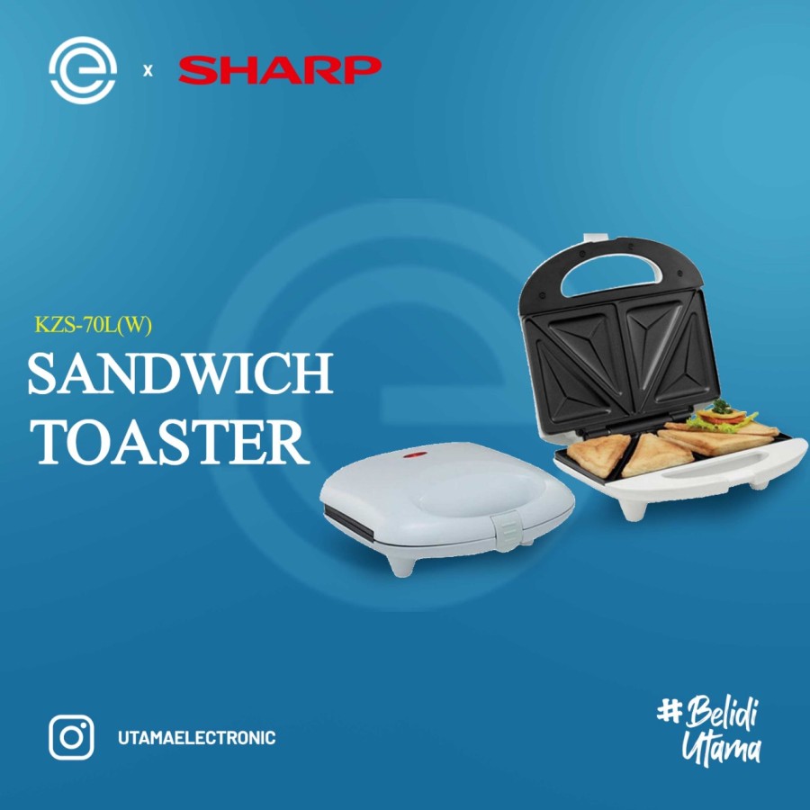 SHARP Sandwich Toaster Listrik KZS-70L | Lazada Indonesia